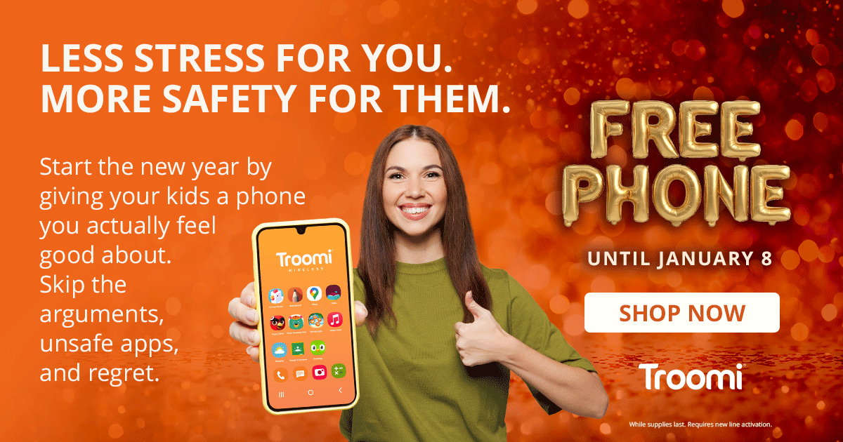 Troomi - Less stress for you, More safety for them., with a Kid-Safe Phone